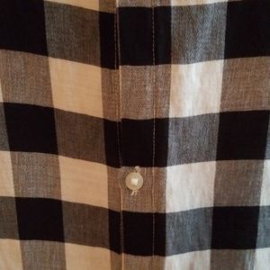 LOFT | Tops | Loft Buffalo Checked Button Back Blouse | Poshmark